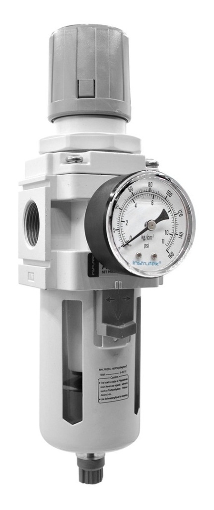 Filtro-regulador baja presión, 3/4" NPT | Instrutek